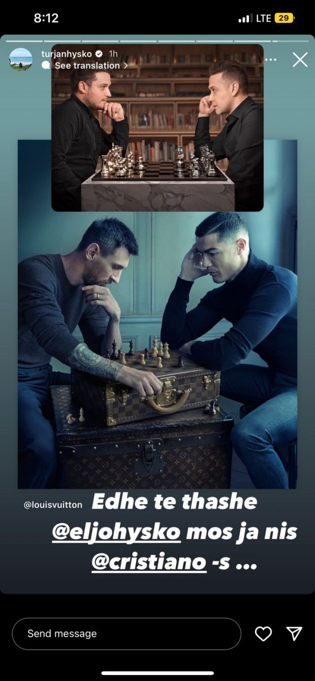 Fotoja e tyre “çmendi” rrjetin, a ka ‘kopjuar’ Messi dhe Ronaldo Turjan ...