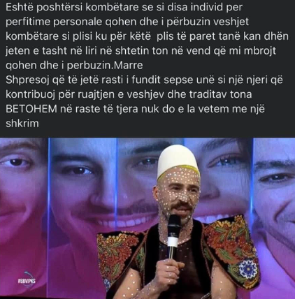 “Poshtërsi kombëtare!”/ Shitësja e veshjeve kombëtare kërcënon ish-banorin e Big Brother VIP ...