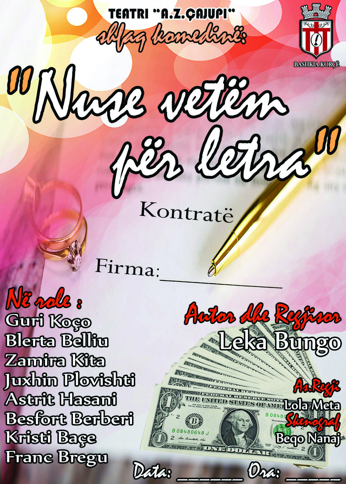 Komedia “Nuse vetëm për letra”, që mbart një ngjarje reale në skenën ...