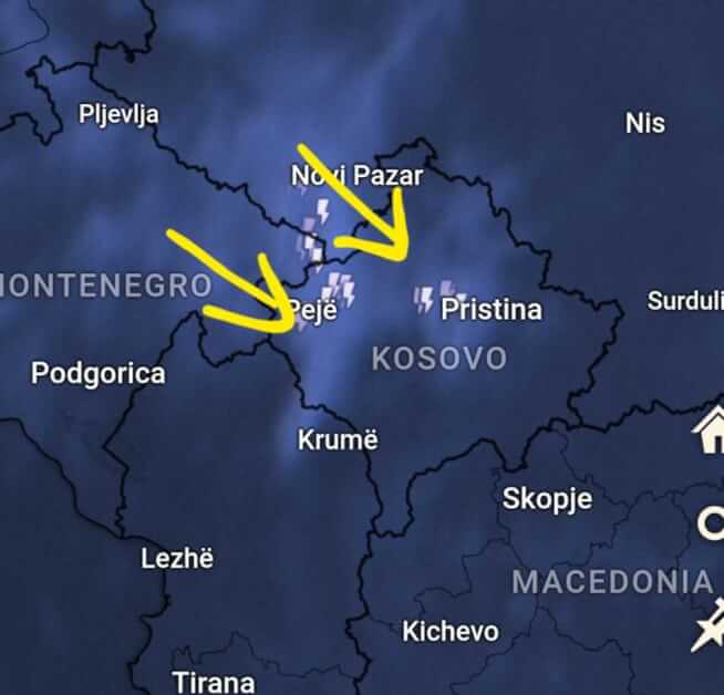 A do të preket Shqipëria nga moti i keq me vetëtima dhe reshje shiu në ...