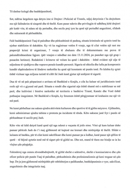 Do të zëvendësohet nga Elton Alushi/ Tonin Vocaj letër për largimin nga ...