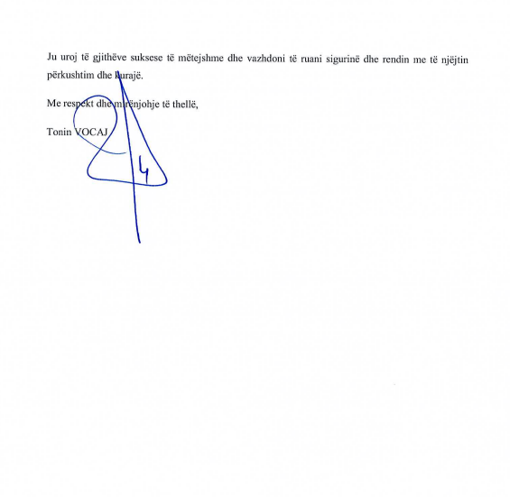 Do të zëvendësohet nga Elton Alushi/ Tonin Vocaj letër për largimin nga ...
