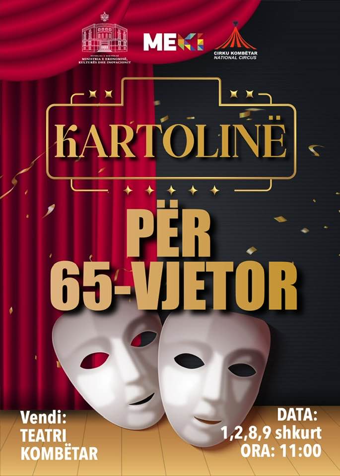 “Kartolinë për 65-vjetorin e Cirkut Kombëtar!” në skenën e Teatrit ...